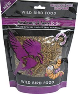 unipet usa wb157 mealworm and berry to go wild bird food, 3.52 oz