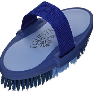 Equestria Oval Body Brush Size: Large (2" H x 4" W x 7.5" D), Color: Blue