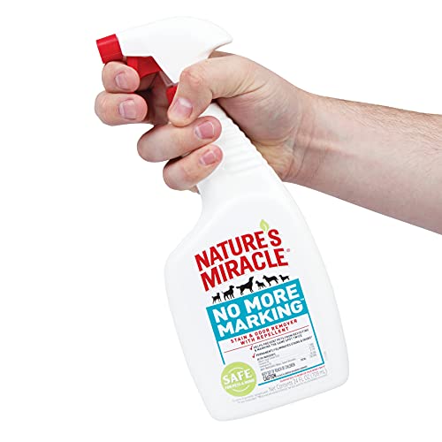 Nature’s Miracle No More Marking Stain And Odor Remover With Repellent, 24 Ounces, Helps Discourage Repetitive Pet Marking