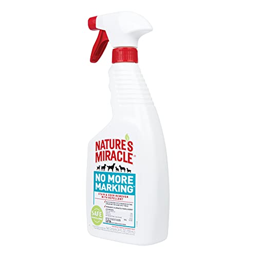 Nature’s Miracle No More Marking Stain And Odor Remover With Repellent, 24 Ounces, Helps Discourage Repetitive Pet Marking