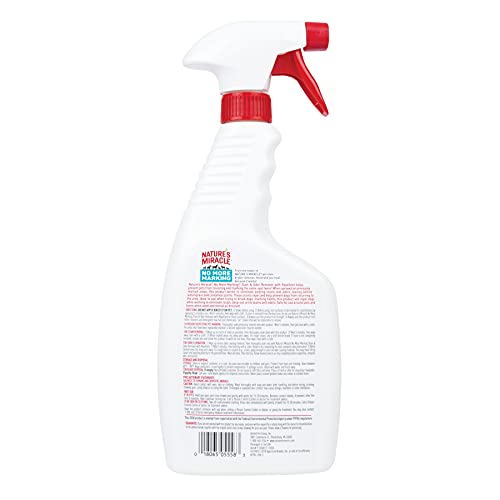 Nature’s Miracle No More Marking Stain And Odor Remover With Repellent, 24 Ounces, Helps Discourage Repetitive Pet Marking