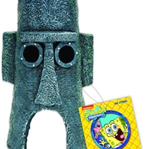 Penn-Plax Spongebob Squarepants Officially Licensed Aquarium Ornament – Squidward’s Easter Island Home – Medium