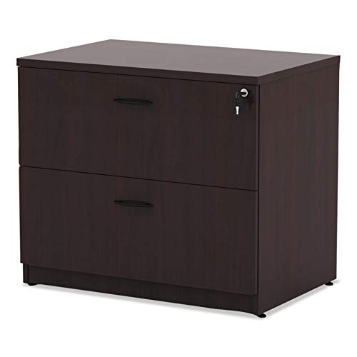 Alera Valencia Series 35-Inch by 22 by 29-1/2-Inch 2-Drawer Lateral File, Mahogany