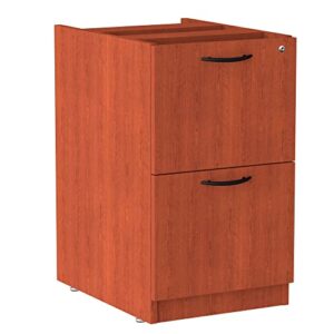 alera aleva542822mc valencia series 15.63 in. x 20.5 in. x 28.5 in. full pedestal file drawer - medium cherry