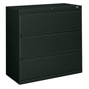 HON 893LS 800 Series 42 by 19-1/4-Inch 3-Drawer Lateral File, Charcoal