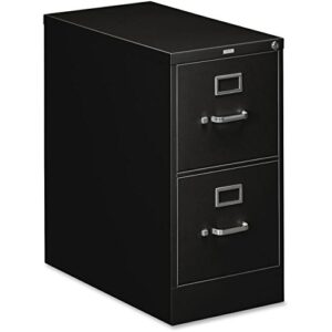 HON 2-Drawer Office Filing Cabinet - 310 Series Full-Suspension Letter File Cabinet, 26.5"D, Black (H312)