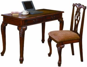 crown mark fairfax home office desk/chair set