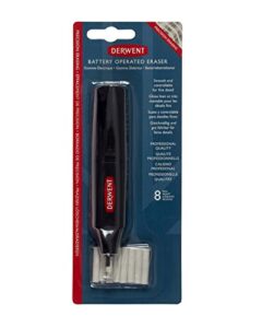 derwent battery operated eraser, artist tool, drawing, art supplies (2301931) , black