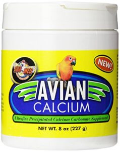 zoo med avian calcium bird food, black, 8 ounce (pack of 1)