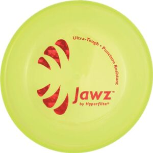 hyperflite jawz dog flying disc - world's toughest training dog toy. best competition flying disc toy for pets, puncture resistant - 8.75 inch