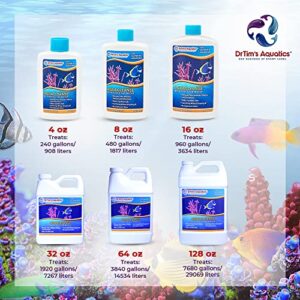 Dr. Tim’s Aquatics Saltwater AquaCleanse Tap Water Detoxifier – For Fish Tanks, Aquariums – Eliminates Toxic Chemicals, Odors – Reduces Ammonia, Chlorine, Chloramines – H20 Pure – 8 Oz.