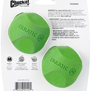 ChuckIt! Erratic Ball Dog Toy, Medium (2 Pack)