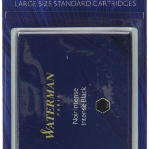 Waterman Fountain Pen Cartridges, Black, 8-Pack (52021W)