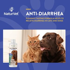 NaturVet Anti-Diarrhea Liquid Pet Supplement Plus Kaolin – Helps Alleviate Discomfort, Cramping, Irritation From Diarrhea for Dogs, Cats – Great Taste – 8 Oz.