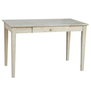 international concepts basic desk with drawer, unfinished