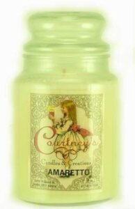 courtney's candles amaretto maximum scented 26oz large jar candle