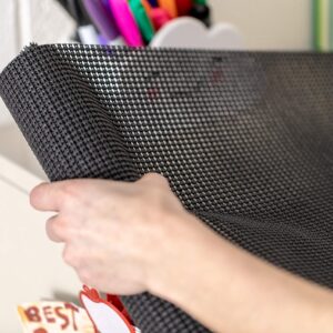 Duck Non-Adhesive Shelf Liner Select Grip EasyLiner, 12-inch x 20 Feet, Black