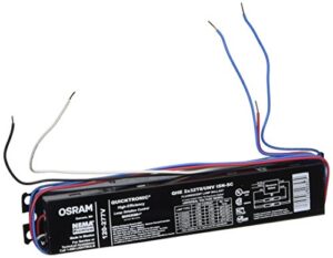 sylvania qhe2x32t8/unv isn-sc fluorescent ballast, 2 lamp, 32w t8, 120/277v