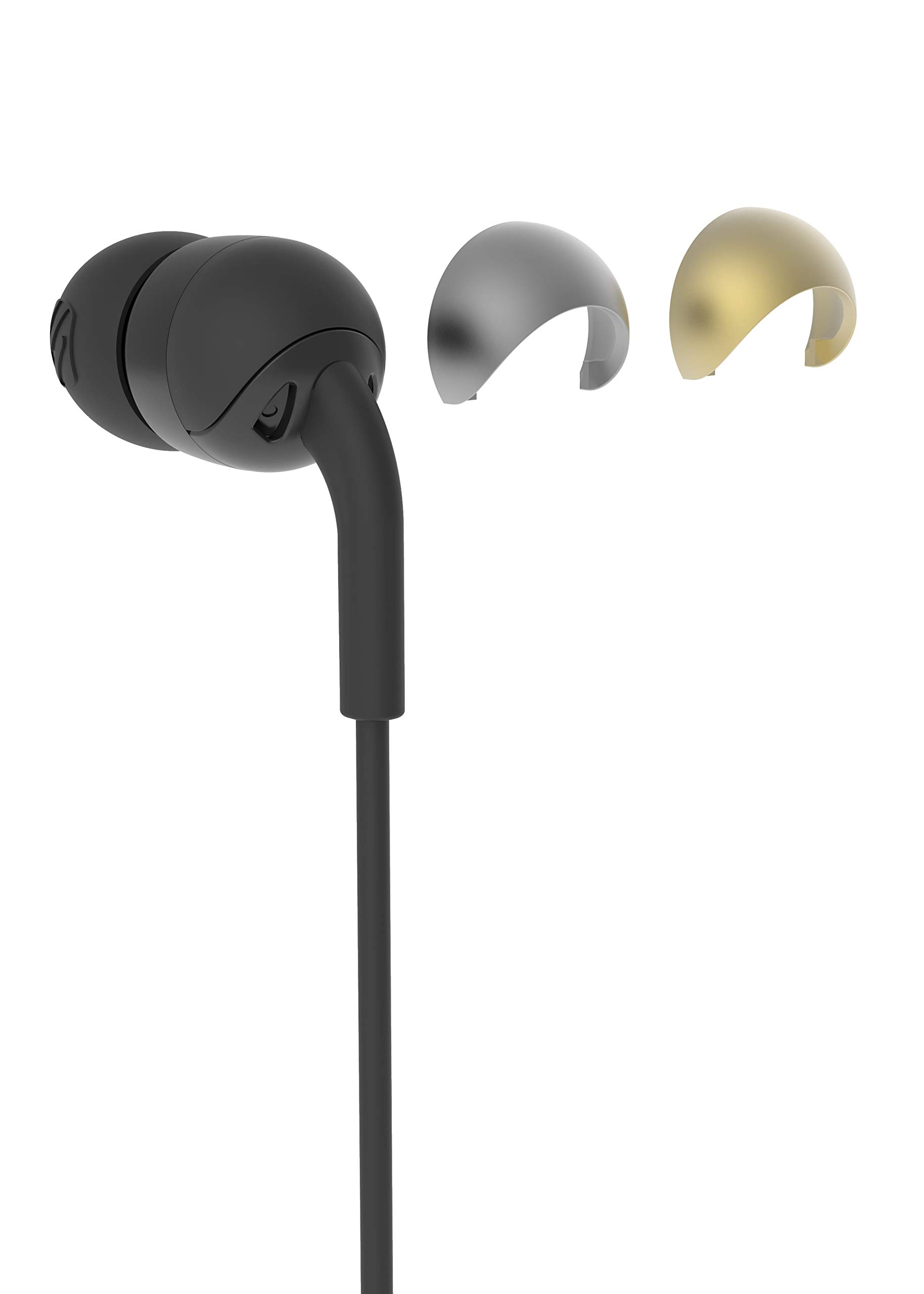 Scosche IDR301L Wired Earbuds for Apple Lightning Devices with Built-in Microphone and Remote, Black