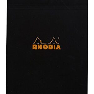 Rhodia Staplebound Pad No.18 - A4 (8.25 x 11.75 inches), Graph, Black