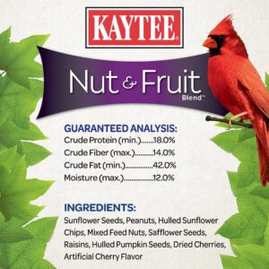 Kaytee Nut and Fruit Blend Stand Up Bag, 5-Pound