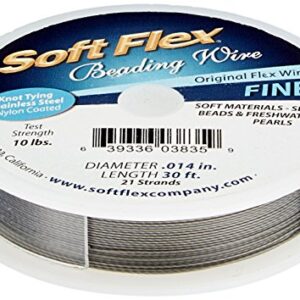 Soft Flex Wire 21-Strand, 0.014-Inch Diameter, Satin Silver