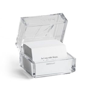 DaySpring - God's Word Promise Box: Prayers and Promises (King James Version) - Large Print Cards with Scriptures and Prayers (T9656) 3 3/4" x 2 1/2" x 2 3/4"