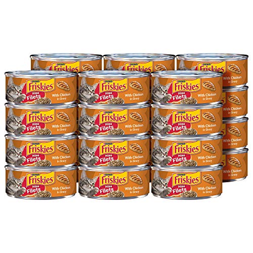 Purina Friskies Gravy Wet Cat Food, Prime Filets With Chicken - (24) 5.5 oz. Cans