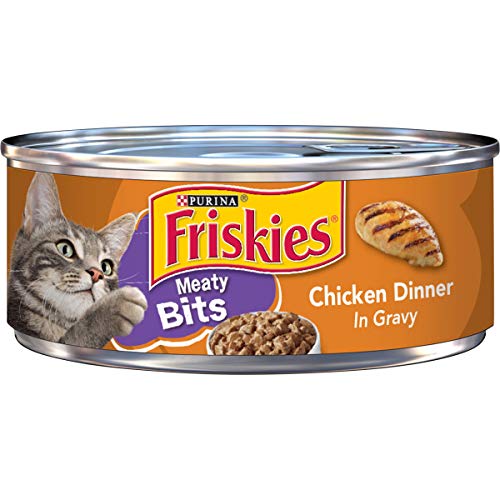 Purina Friskies Gravy Wet Cat Food, Meaty Bits Chicken Dinner - (24) 5.5 oz. Cans