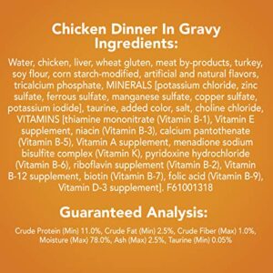 Purina Friskies Gravy Wet Cat Food, Meaty Bits Chicken Dinner - (24) 5.5 oz. Cans