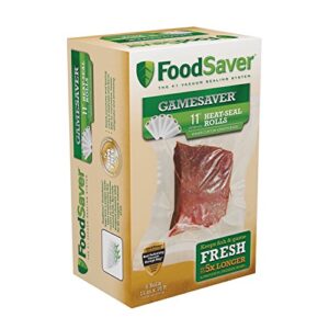 foodsaver gamesaver 11" x 16' vacuum seal roll with bpa-free multilayer construction