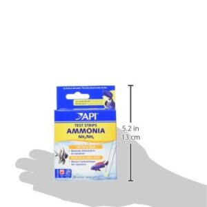 API AMMONIA TEST STRIPS Freshwater and Saltwater Aquarium Water Test Strips 25-Test Box, Model:33D