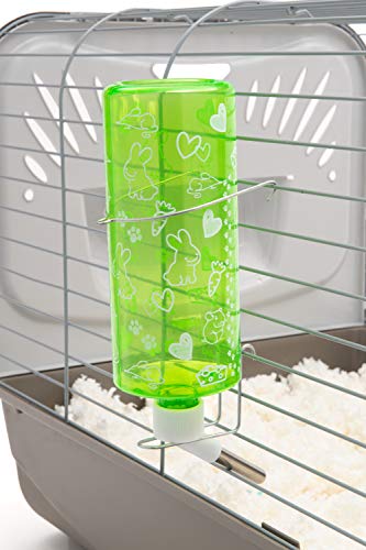 Lixit Critter Bright Water Bottles for Hamsters, Rabbits, Chinchillas, Ferrets, Guinea Pigs and Other Small Animals. (32 Ounce Pack of 1, Assorted)