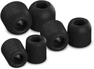 comply t-500 memory foam replacement earbud tips for kz zs10, zsn, as10, zsx, starfield, fh7, fiio, moondrop and more earphones (assorted, 3 pairs)