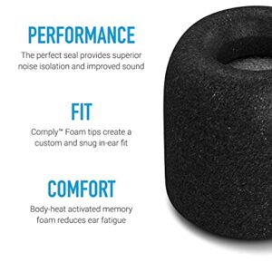 COMPLY T-500 Memory Foam Replacement Earbud Tips For KZ ZS10, ZSN, AS10, ZSX, STARFIELD, FH7, FIIO, MOONDROP And More Earphones (Assorted, 3 Pairs)