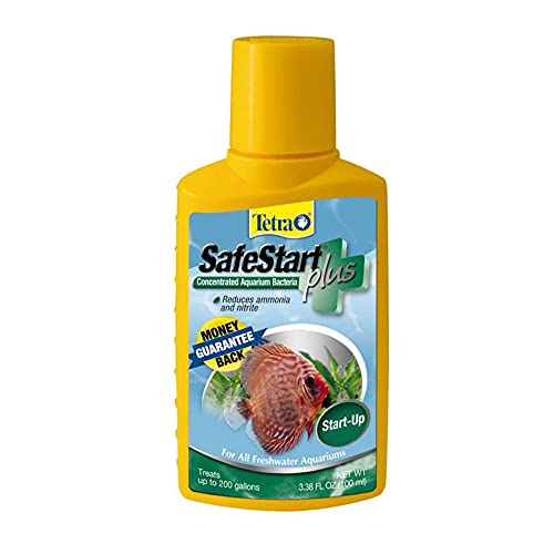 Tetra SafeStart Plus, For Newly Set-Up Fish aquariums, 100 ml, 3.38-Ounce