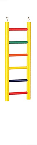 Prevue Pet Products BPV01135 Carpenter Creations Hardwood Bird Ladder with 6 Rungs, 12-Inch, Colors Vary