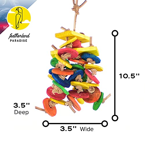 Featherland Paradise Bird Cage Toy, Bird Toys for Parrots, Parakeets, Small and Medium Birds