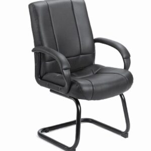 Boss Office Products Coressoft Mid Back Guest Chair in Black