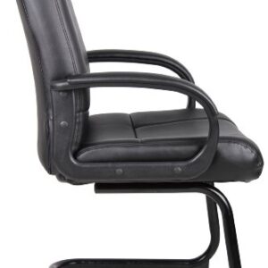 Boss Office Products Coressoft Mid Back Guest Chair in Black