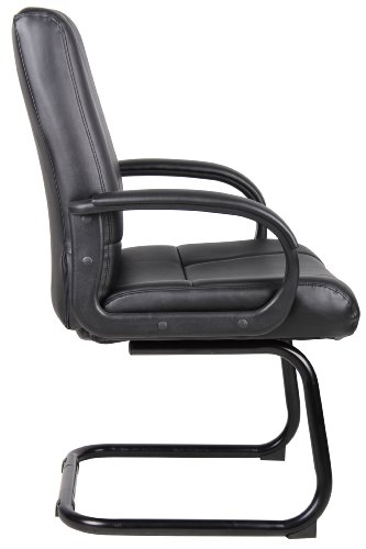 Boss Office Products Coressoft Mid Back Guest Chair in Black