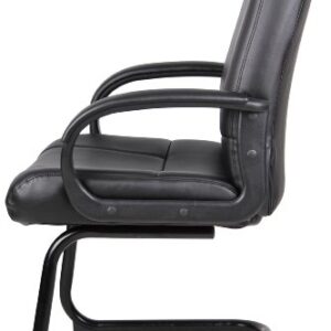 Boss Office Products Coressoft Mid Back Guest Chair in Black