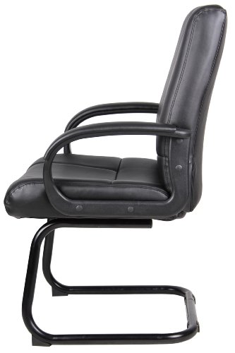 Boss Office Products Coressoft Mid Back Guest Chair in Black