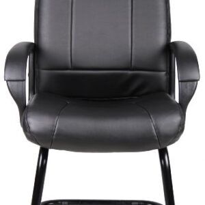 Boss Office Products Coressoft Mid Back Guest Chair in Black