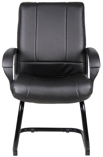 Boss Office Products Coressoft Mid Back Guest Chair in Black