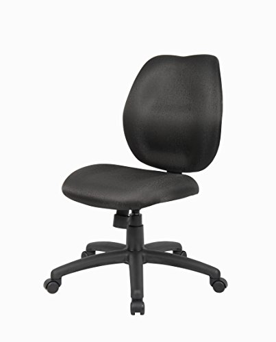 Boss Office Products Any Task Mid-Back Task Chair with No Arms in Black