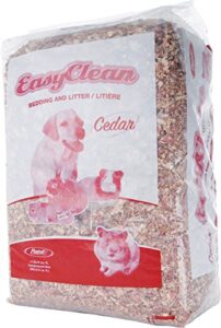 pestell pet products easy clean cedar bedding, 113 liters