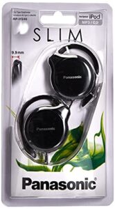 panasonic- rp-hs46e-k slim clip on earphone - black