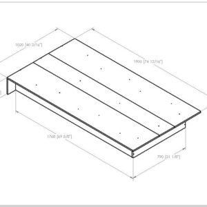 South Shore Libra Platform Bed, Twin, Pure Black