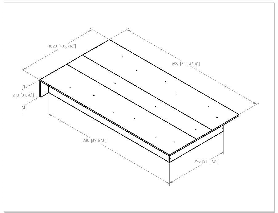 South Shore Libra Platform Bed, Twin, Pure Black